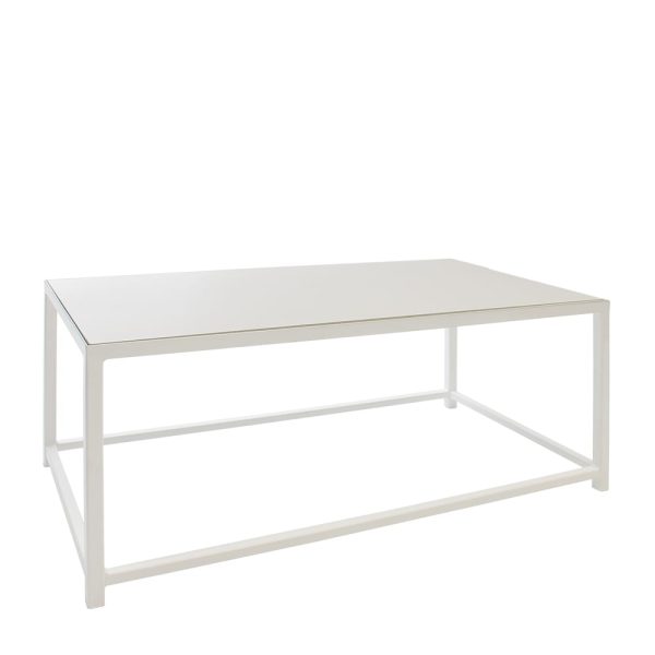 Cube Coffee Table White - Moreton Hire