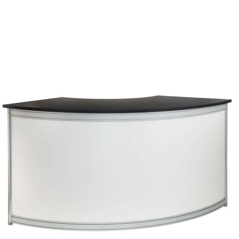 Quattro Computer Counter White - Moreton Hire