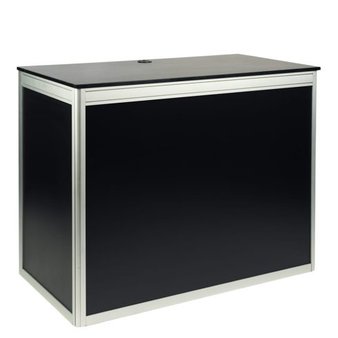 Curved Registration Counter Large White - Moreton Hire