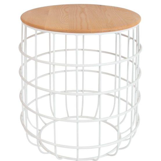 Paros Coffee Table with Natural Oak Top White - Browse Hire Range ...