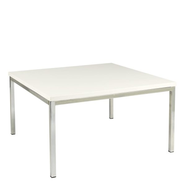 Square Coffee Table White - Browse Hire Range Online Or Call 1300 360 424