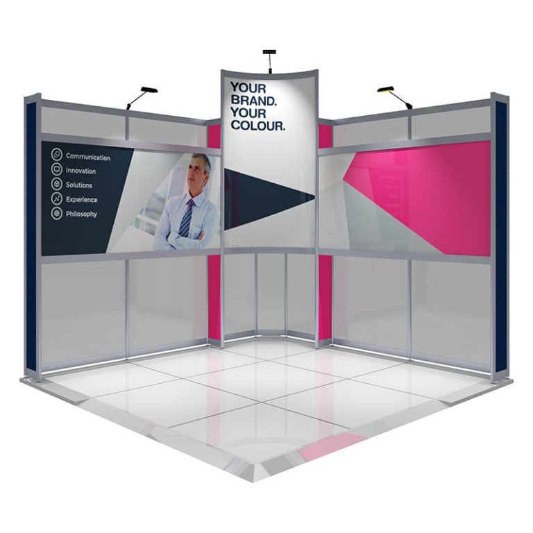 Riviera 3m x 3m Exhibition Stand - Moreton Hire