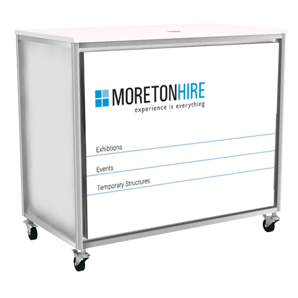 Curved Registration Counter Small White – Kit - Browse Hire Range ...