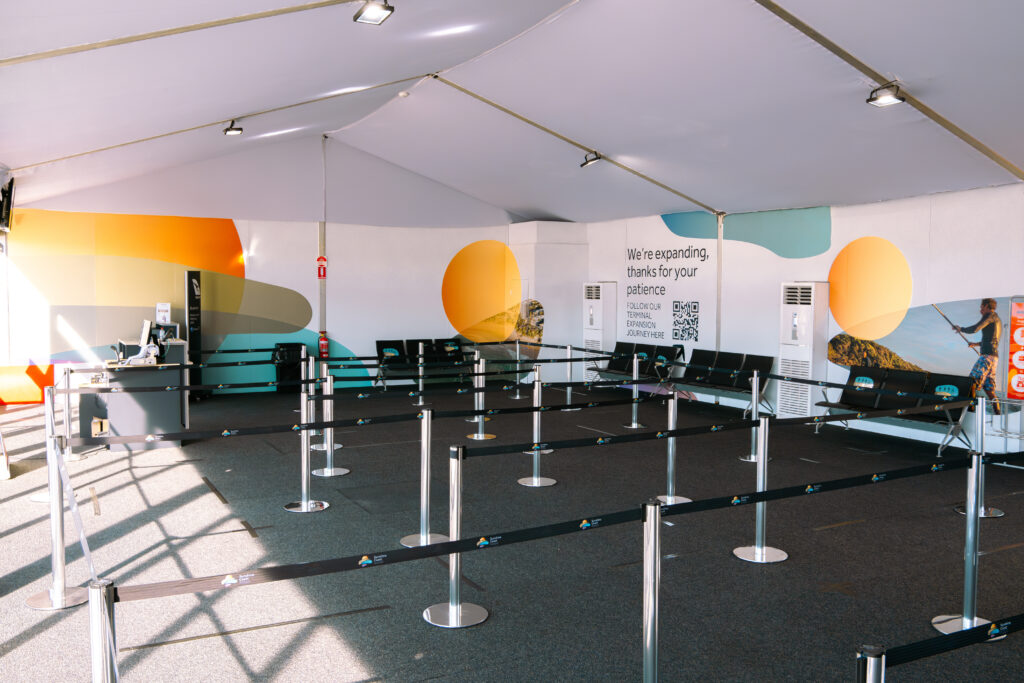 Sunshine Coast Airport Temporary Terminal - Moreton Hire